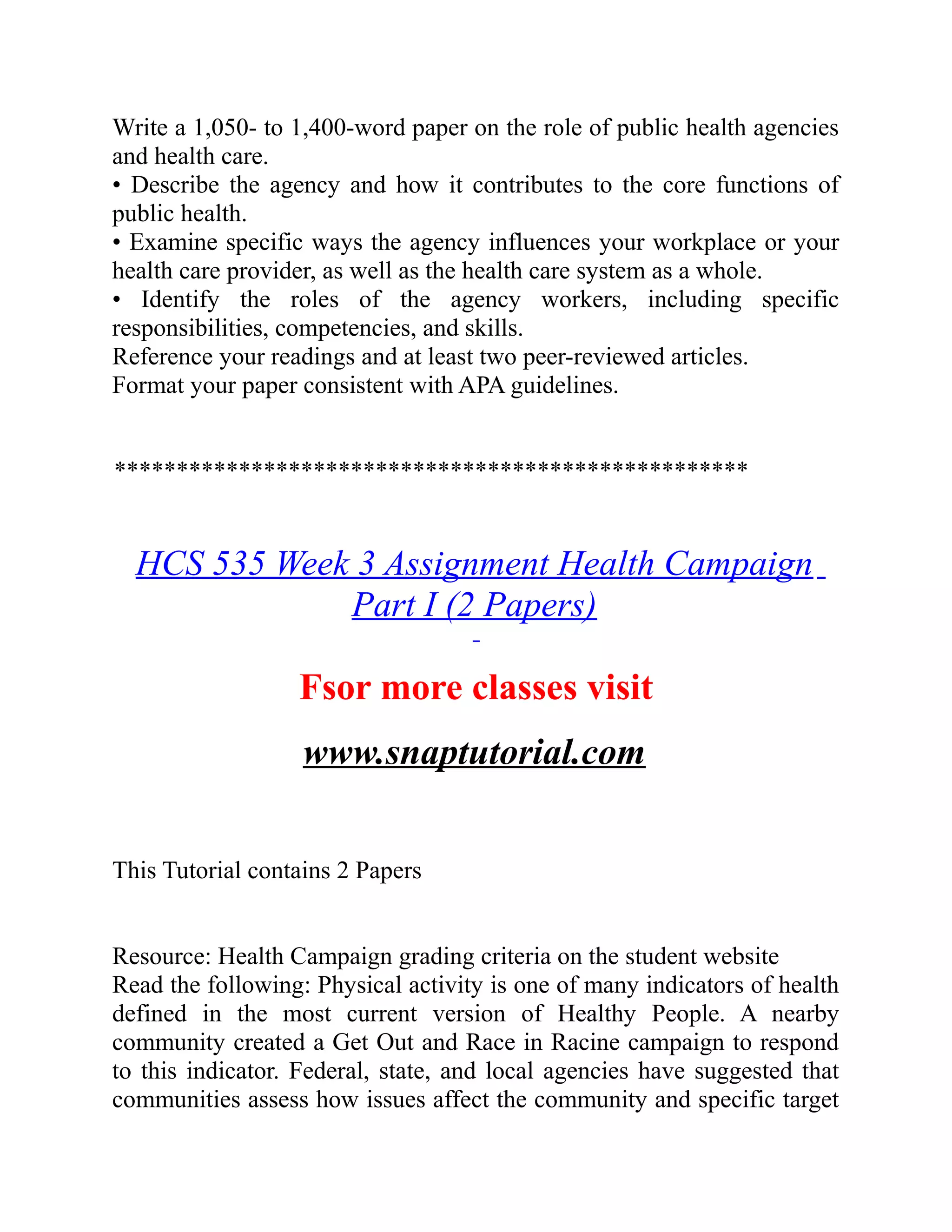 Hcs 535 Effective Communication-snaptutorial.com