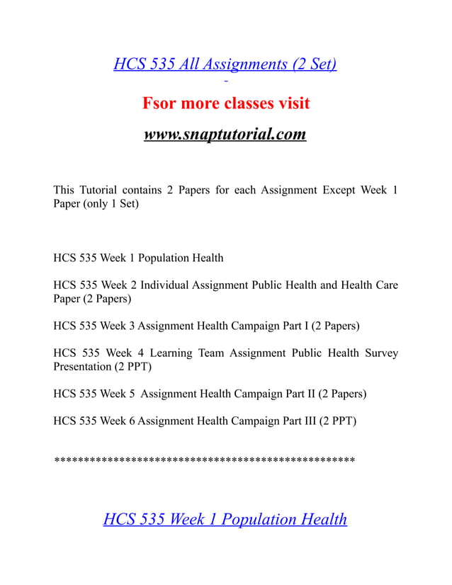 Hcs 535 Effective Communication-snaptutorial.com