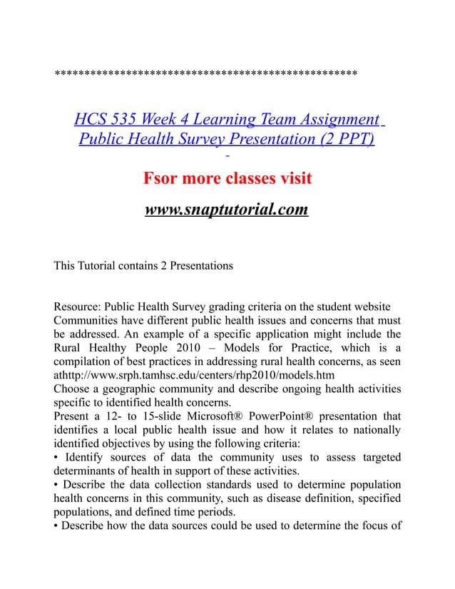 Hcs 535 Effective Communication-snaptutorial.com