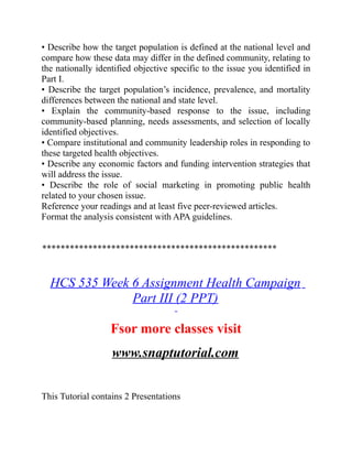 Hcs 535 Effective Communication-snaptutorial.com