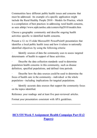 HCS 535 Perfect Education/newtonhelp.com