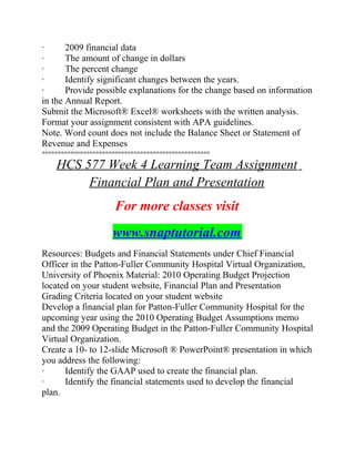 Hcs 577 Massive Success / snaptutorial.com