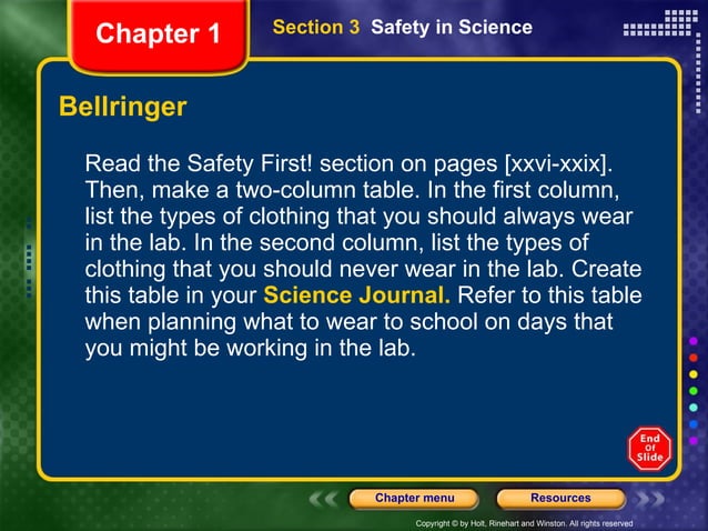 Physical Science Chapter 1 Sections 1 2 And 3 Ppt