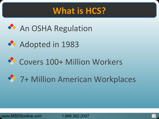 OSHA HCS Best Practices from MSDSonline | PPT