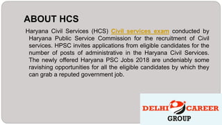 HCS COACHING IN CHANDIGARH | PPT