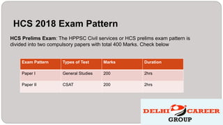 HCS COACHING IN CHANDIGARH | PPT