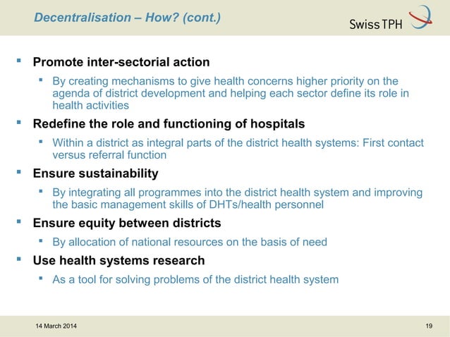 Health care system decentralization | PPT