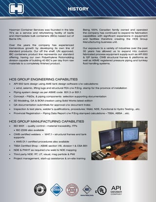 HCS Custom Process Equipment | PDF