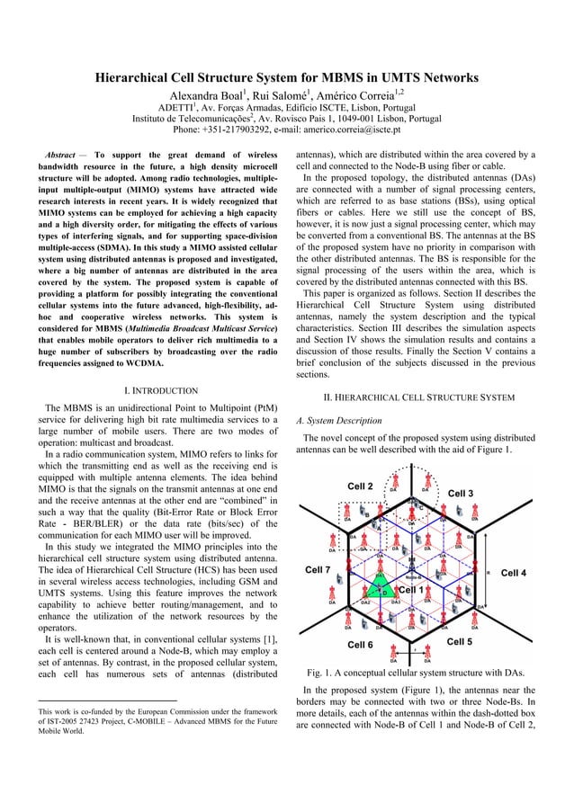 Hcs (hierarchical cell structure) system for mbms in umts networks ...