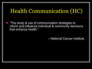 Developing Effective Health Communication Campaigns for Your STD ...