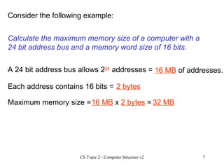 Hcs Topic 2 Computer Structure V2 | PPT