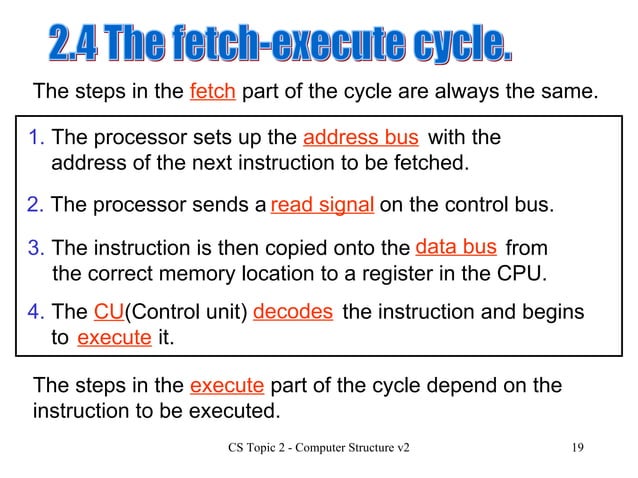 Hcs Topic 2 Computer Structure V2 | PPT | Data Storage and Warehousing ...