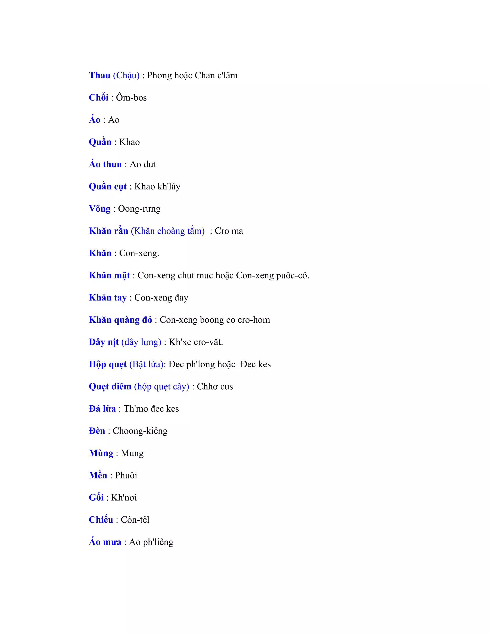 Học tiếng khmer những từ giao tiếp thông thường | DOC