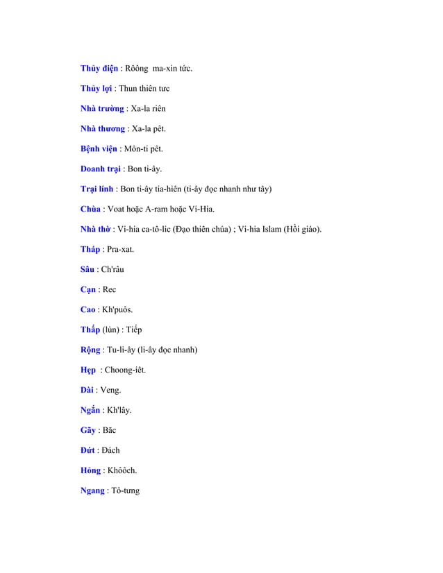 Học tiếng khmer những từ giao tiếp thông thường | DOC