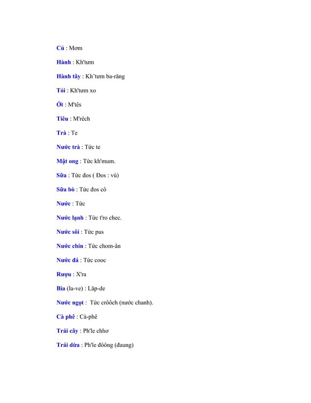 Học tiếng khmer những từ giao tiếp thông thường | DOC