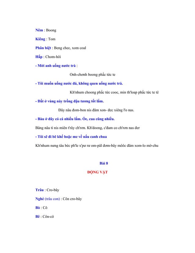 Học tiếng khmer những từ giao tiếp thông thường | DOC