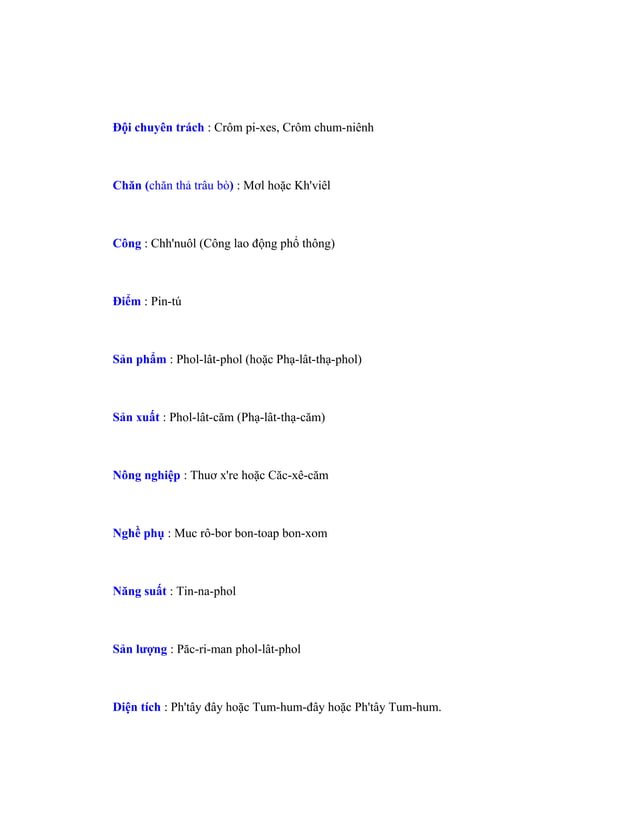 Học tiếng khmer những từ giao tiếp thông thường | DOC