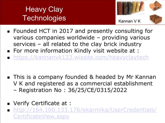 Heavy Clay Technologies | PPTX