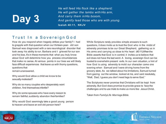 Trust - A 5-Day Devotional BIble Reading Plan | PPTX