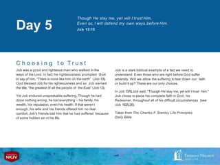 Trust - A 5-Day Devotional BIble Reading Plan | PPTX