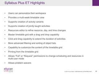 Scheduling Using SyllabusPlus At Higher Colleges of Technology | PDF