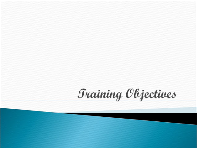 Hct training objectives | PPT