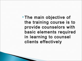 Hct training objectives | PPT