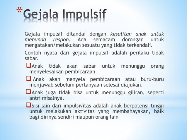 Anak impulsif | PPT
