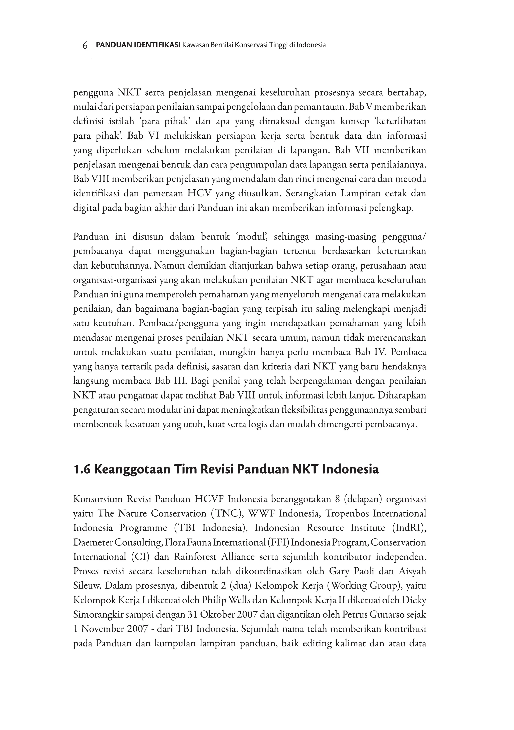 Panduan Identifikasi High Conservation Value di Indonesia. | PDF