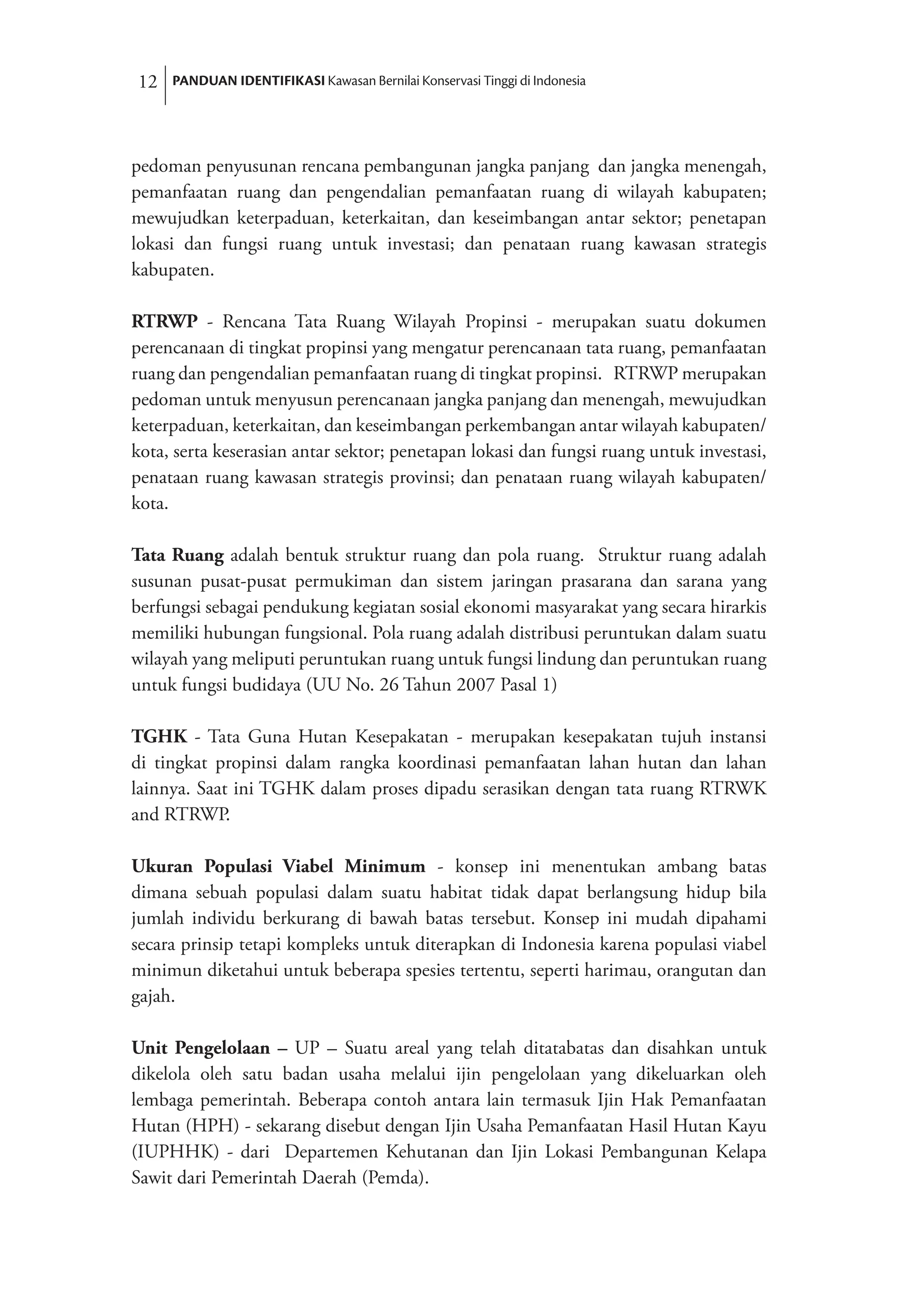 Panduan Identifikasi High Conservation Value di Indonesia. | PDF