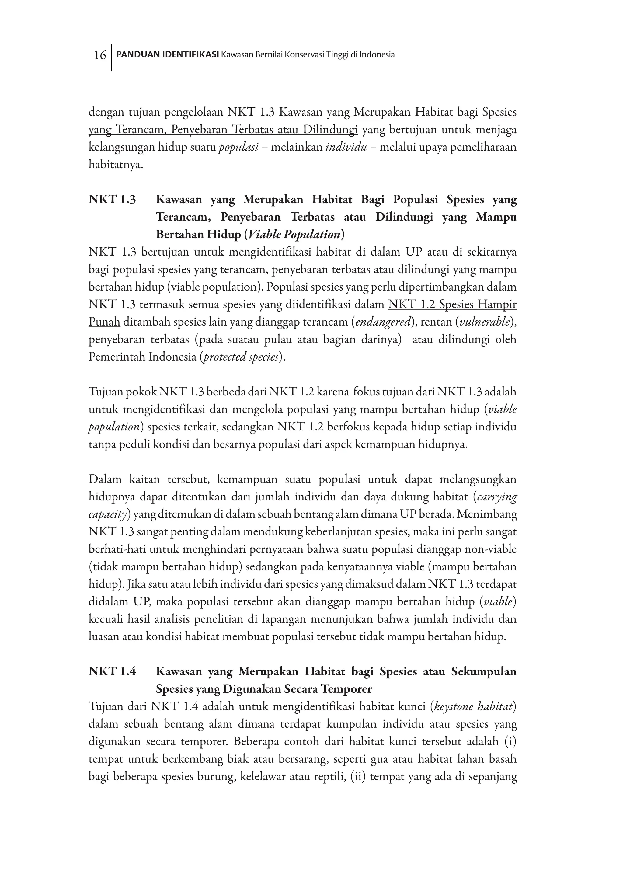 Panduan Identifikasi High Conservation Value di Indonesia. | PDF