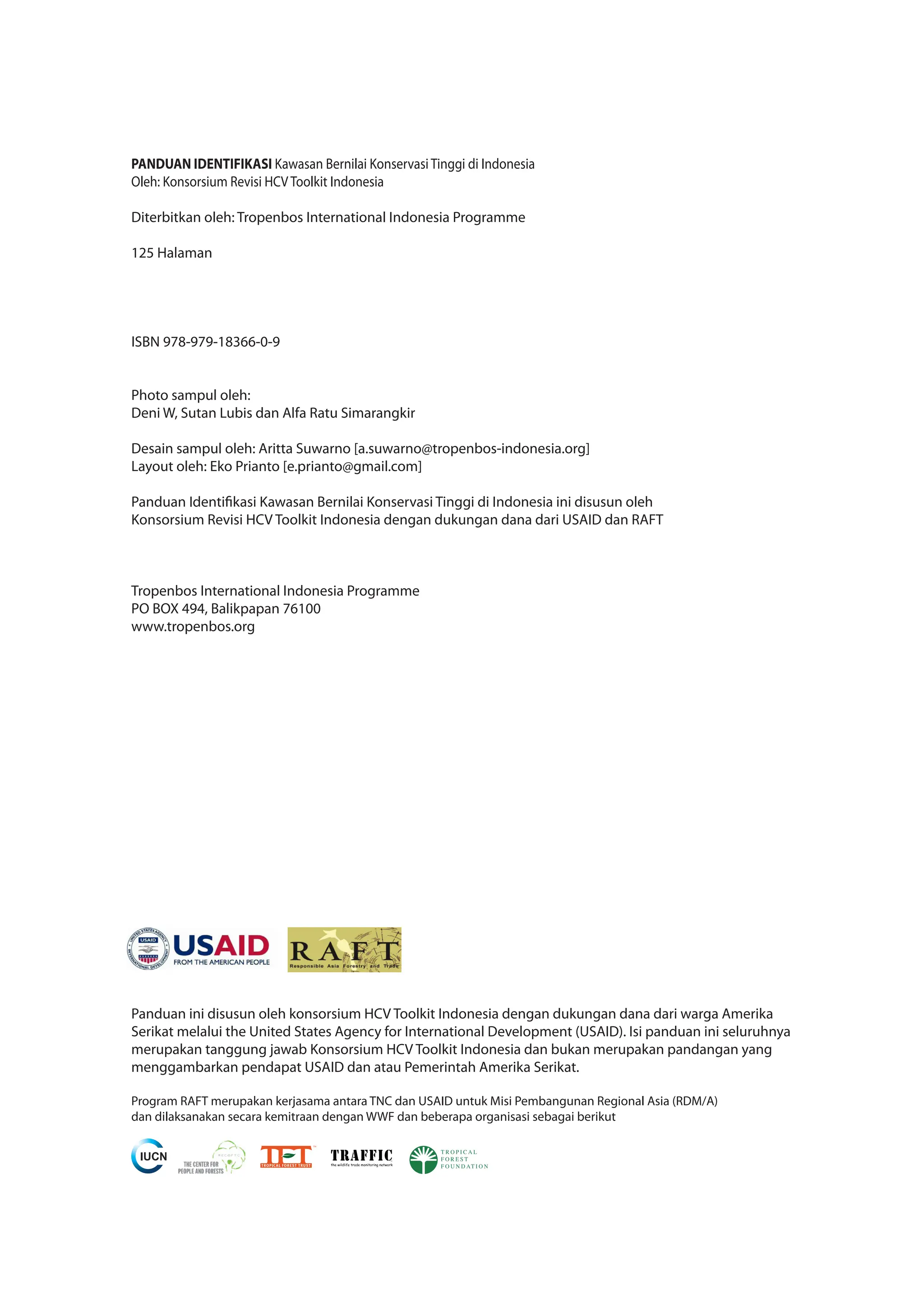Panduan Identifikasi High Conservation Value di Indonesia. | PDF