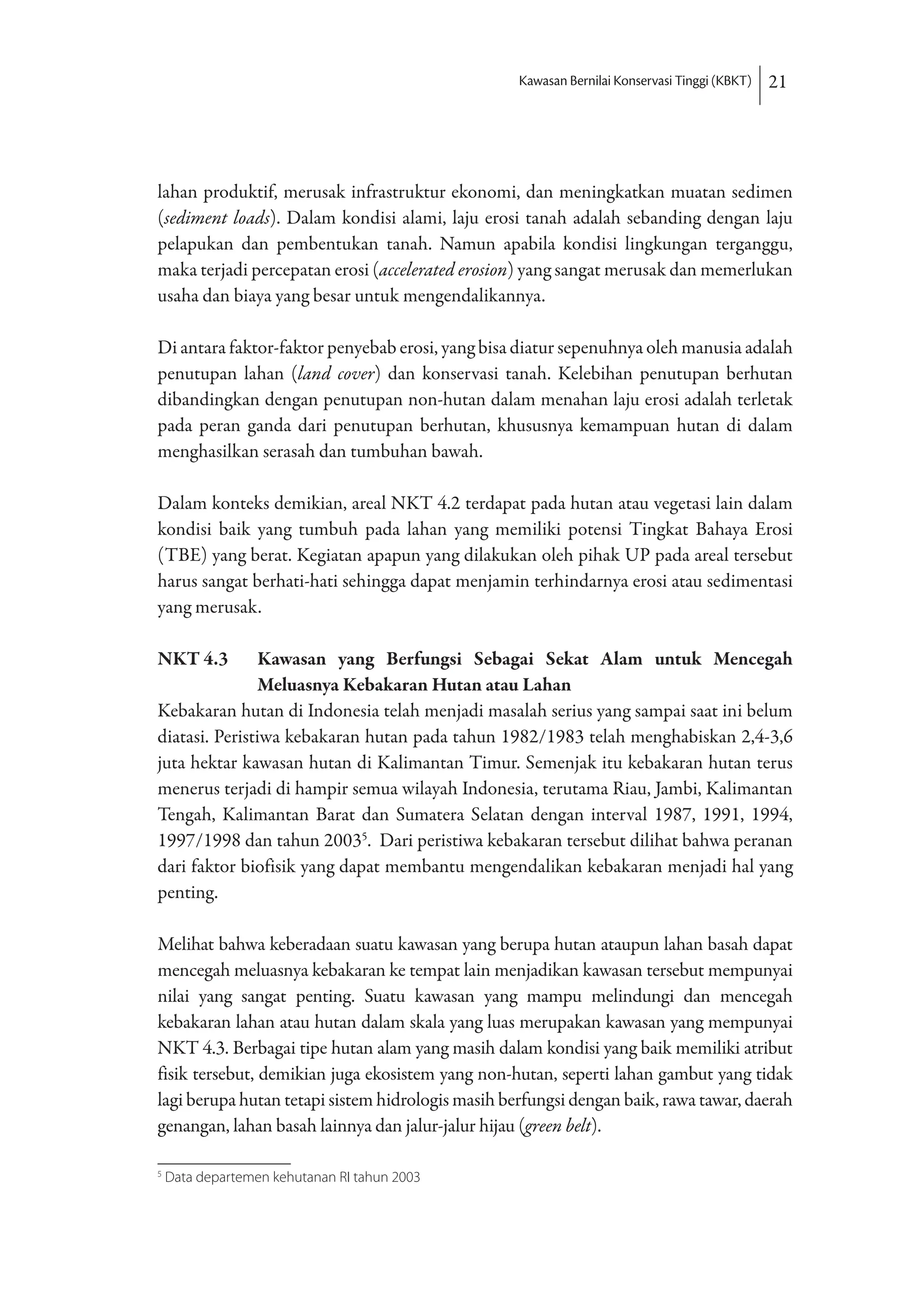 Panduan Identifikasi High Conservation Value di Indonesia. | PDF