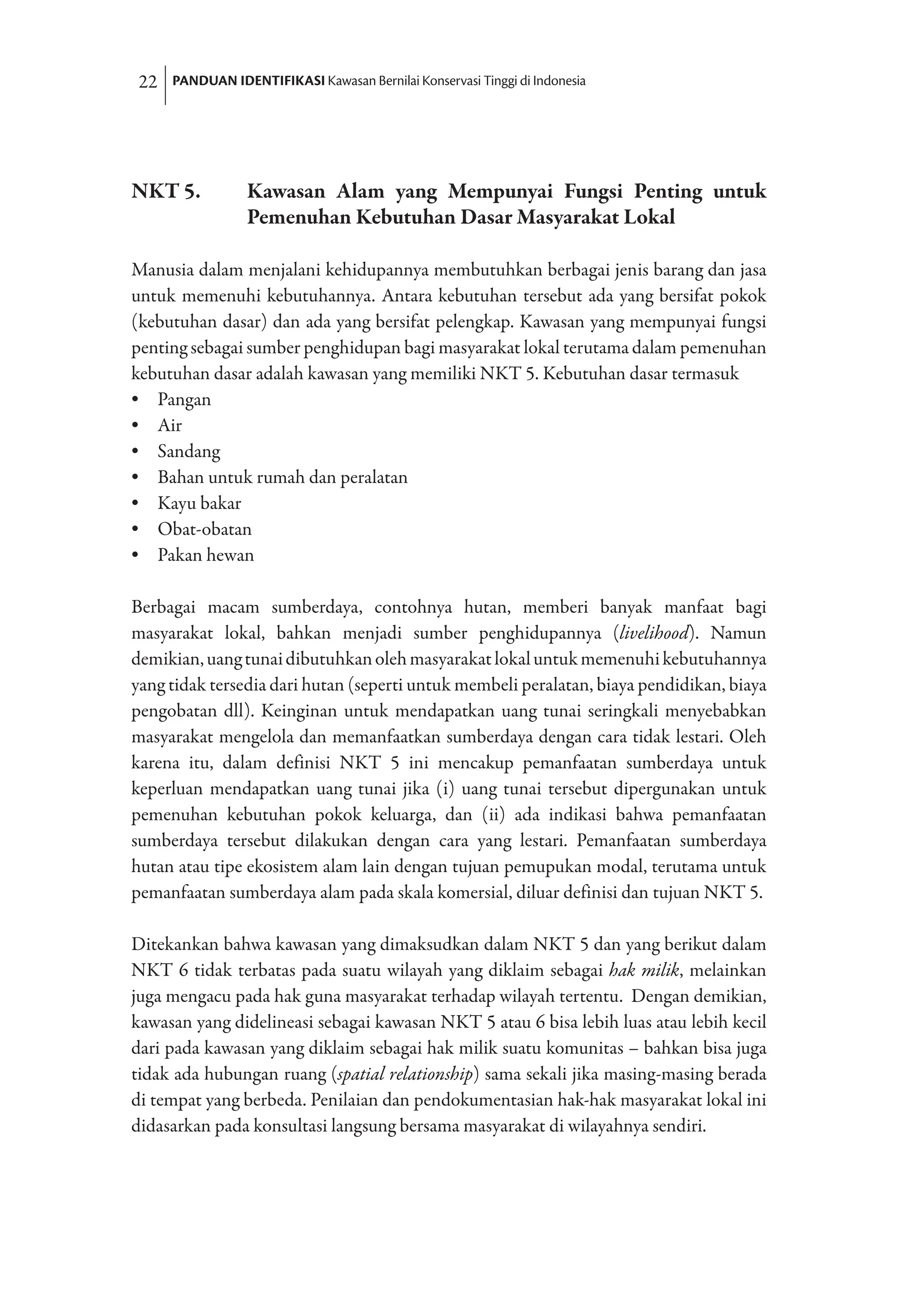 Panduan Identifikasi High Conservation Value di Indonesia. | PDF