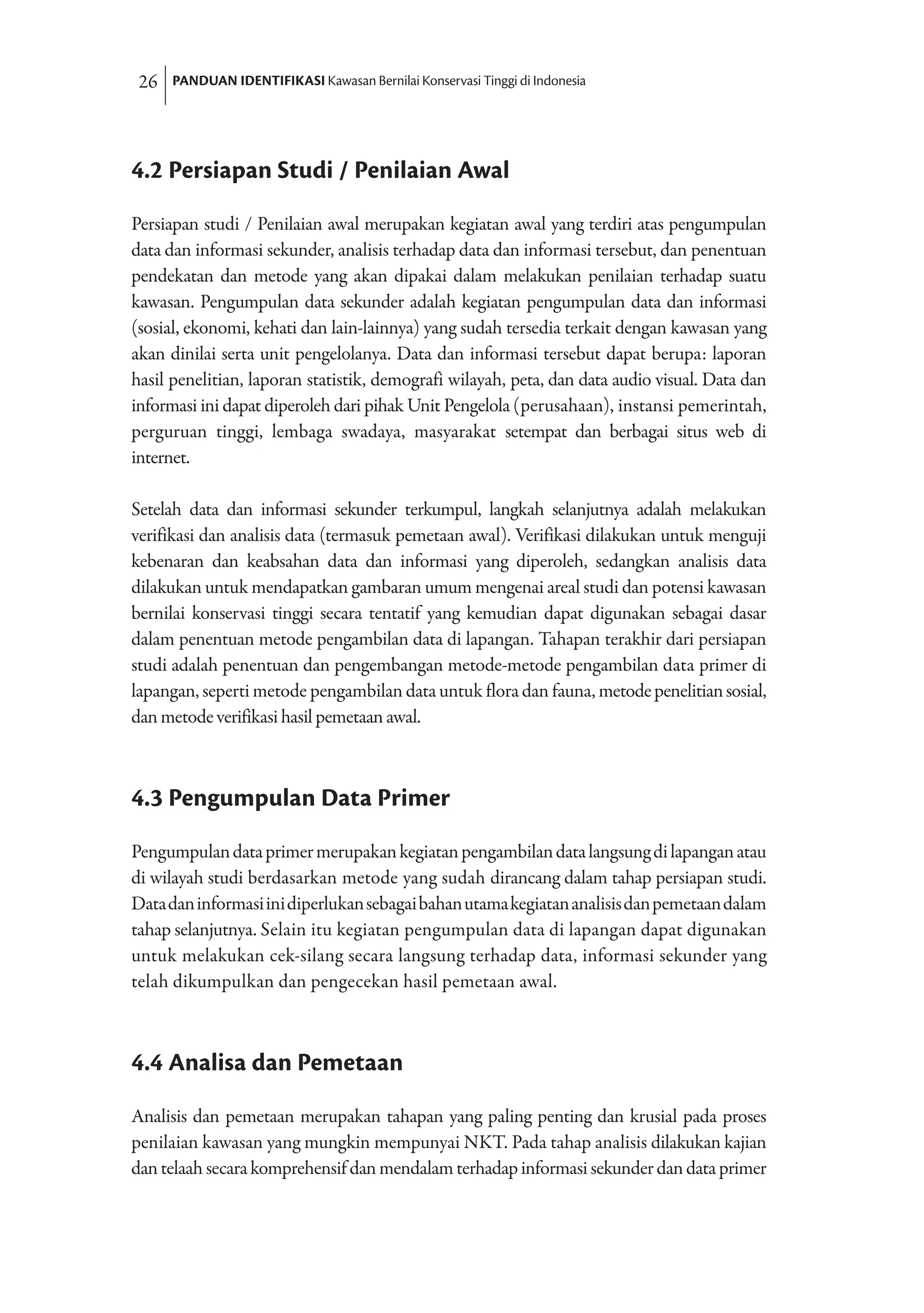 Panduan Identifikasi High Conservation Value di Indonesia. | PDF