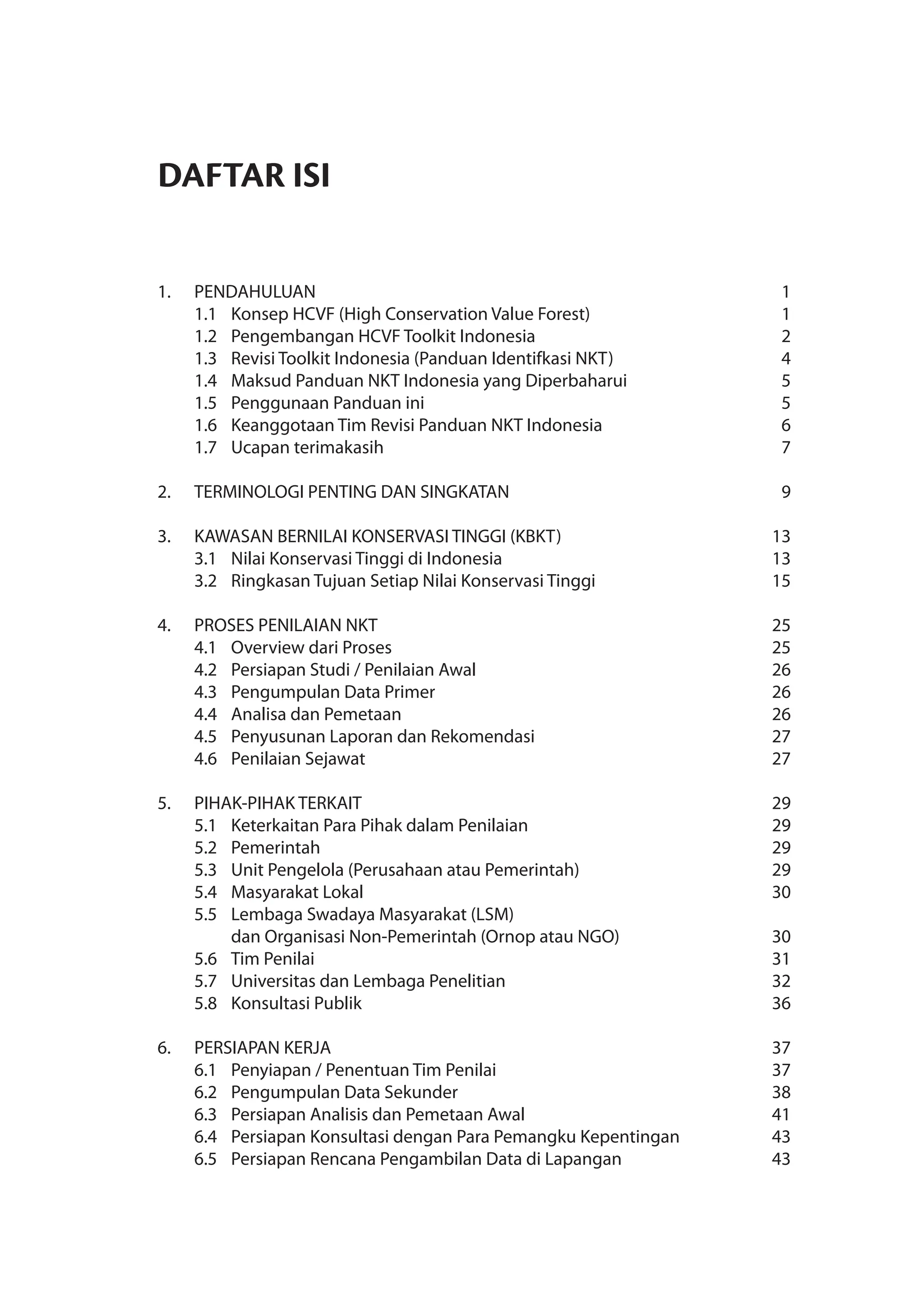 Panduan Identifikasi High Conservation Value di Indonesia. | PDF