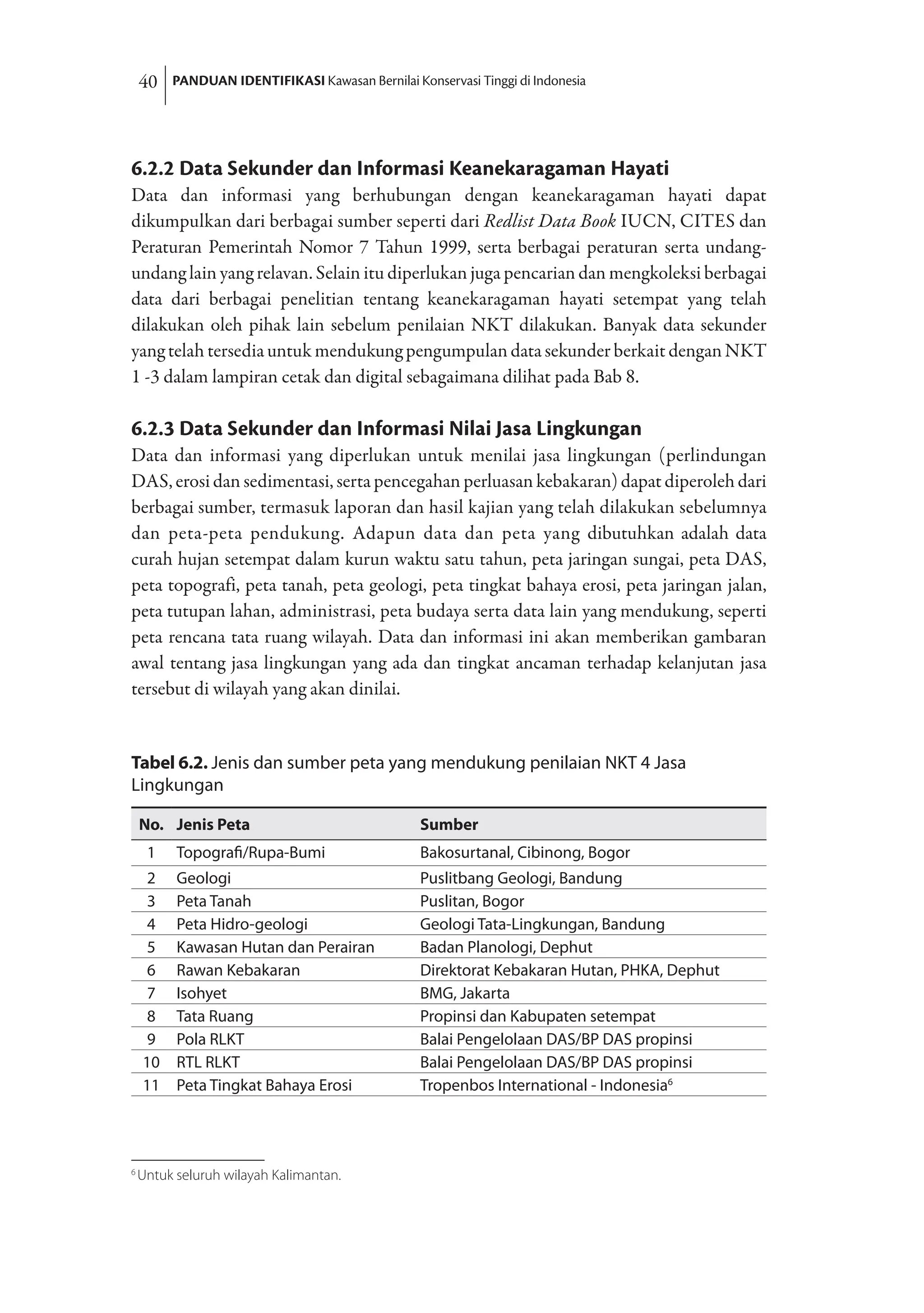 Panduan Identifikasi High Conservation Value di Indonesia. | PDF