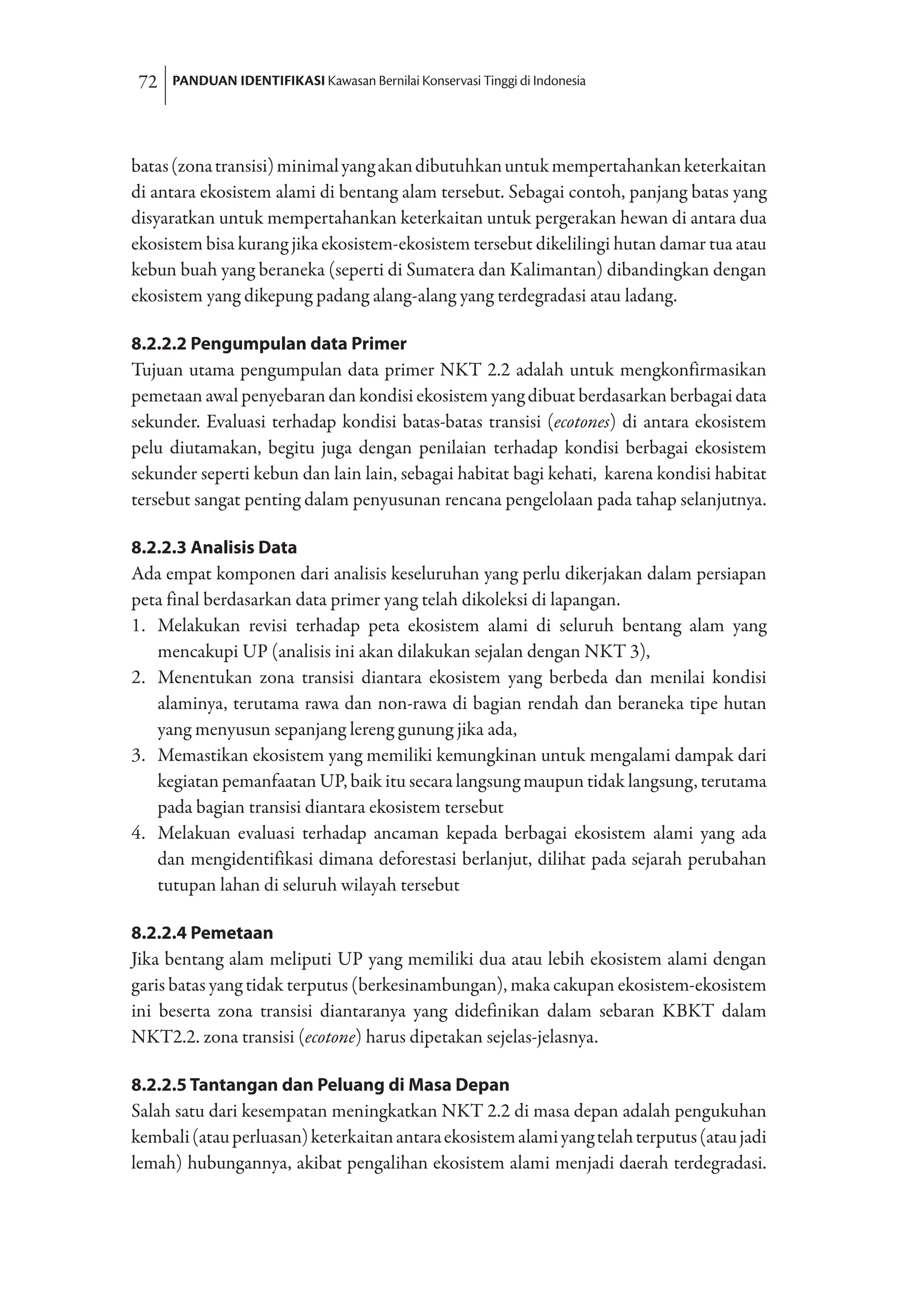 Panduan Identifikasi High Conservation Value di Indonesia. | PDF