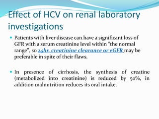 Hcv and renal disease | PPT