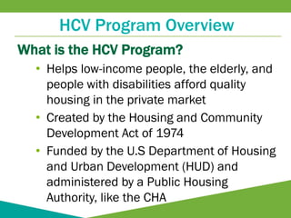 Housing Choice Voucher Program At-A-Glance | PDF