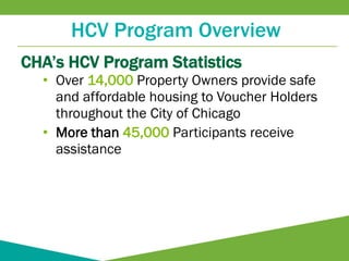 Housing Choice Voucher Program At-A-Glance | PDF