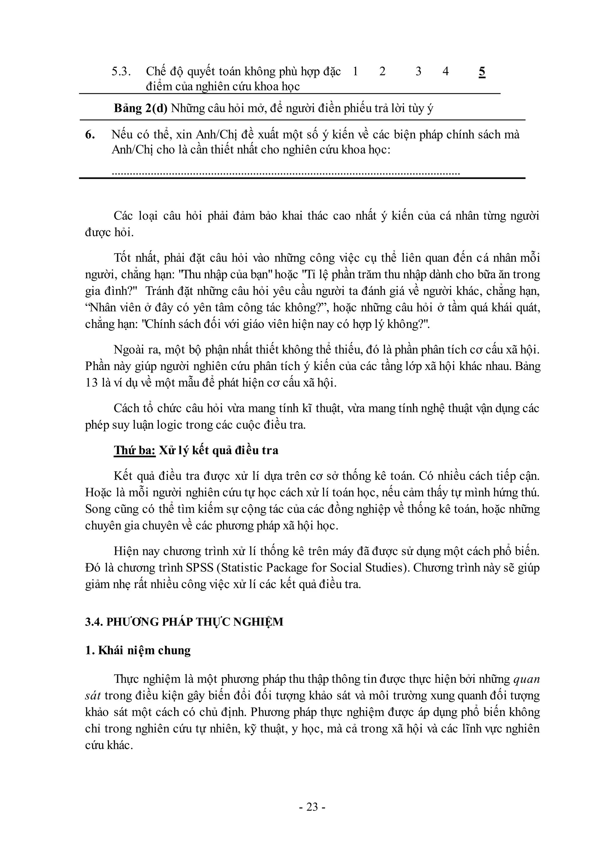 Bài giảng môn học phương pháp nghiên cứu khoa học | DOC