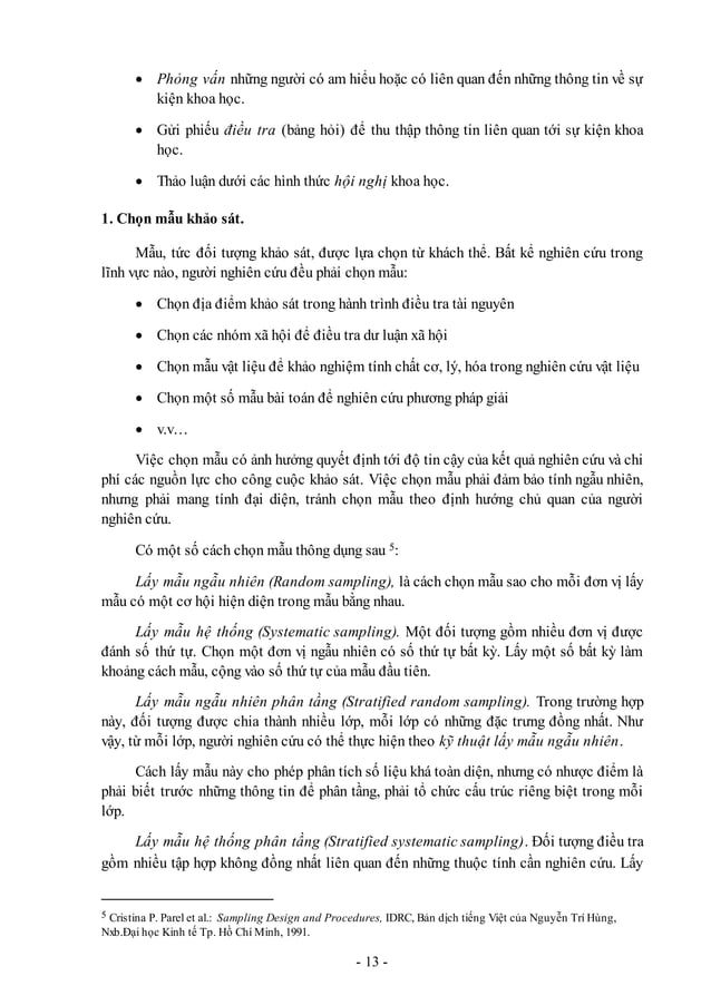 Bài giảng môn học phương pháp nghiên cứu khoa học | DOC