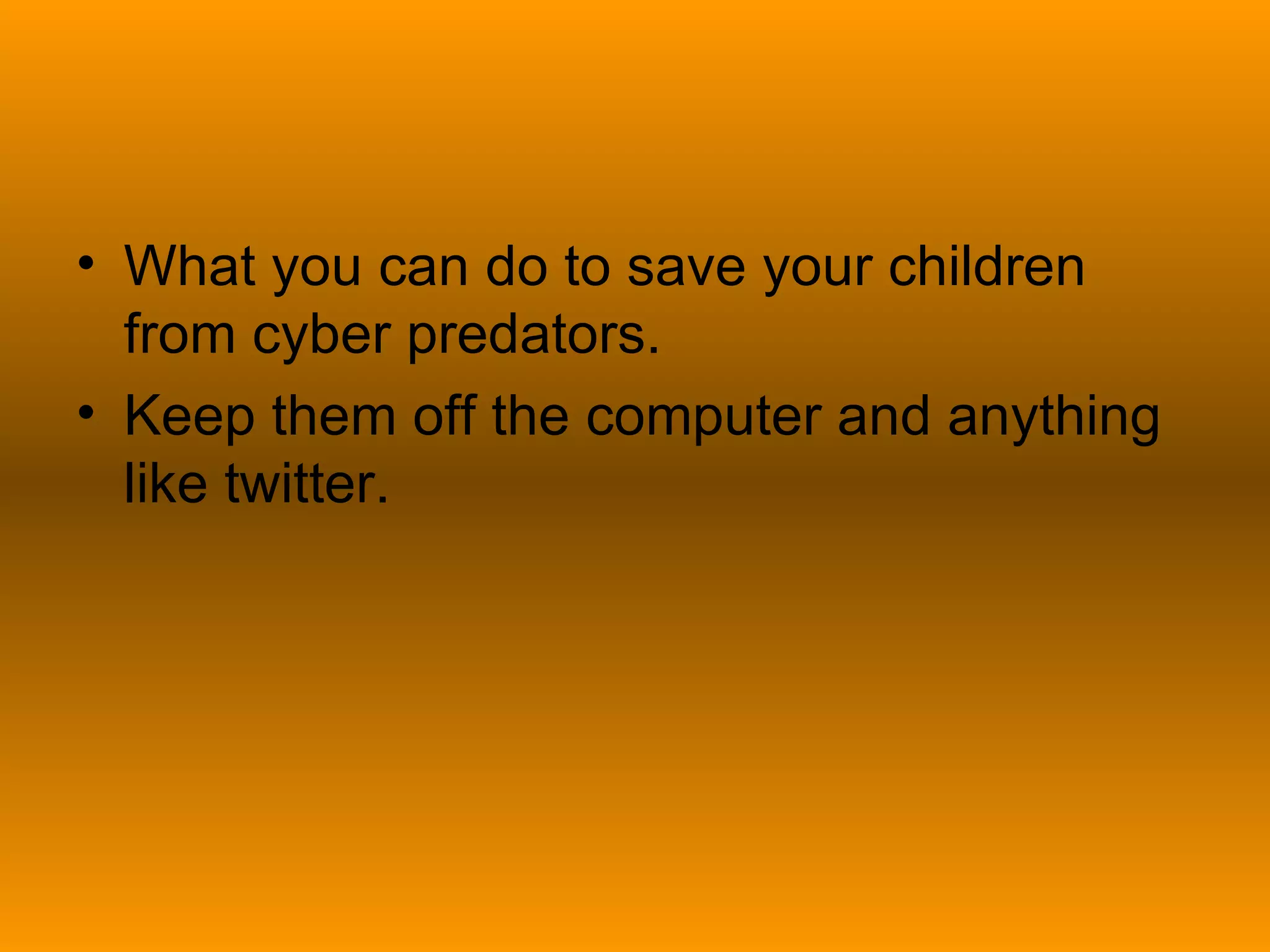 cyber predators | PPT