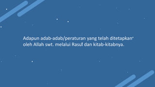 Adab perjalanan dan bepergian | PPTX