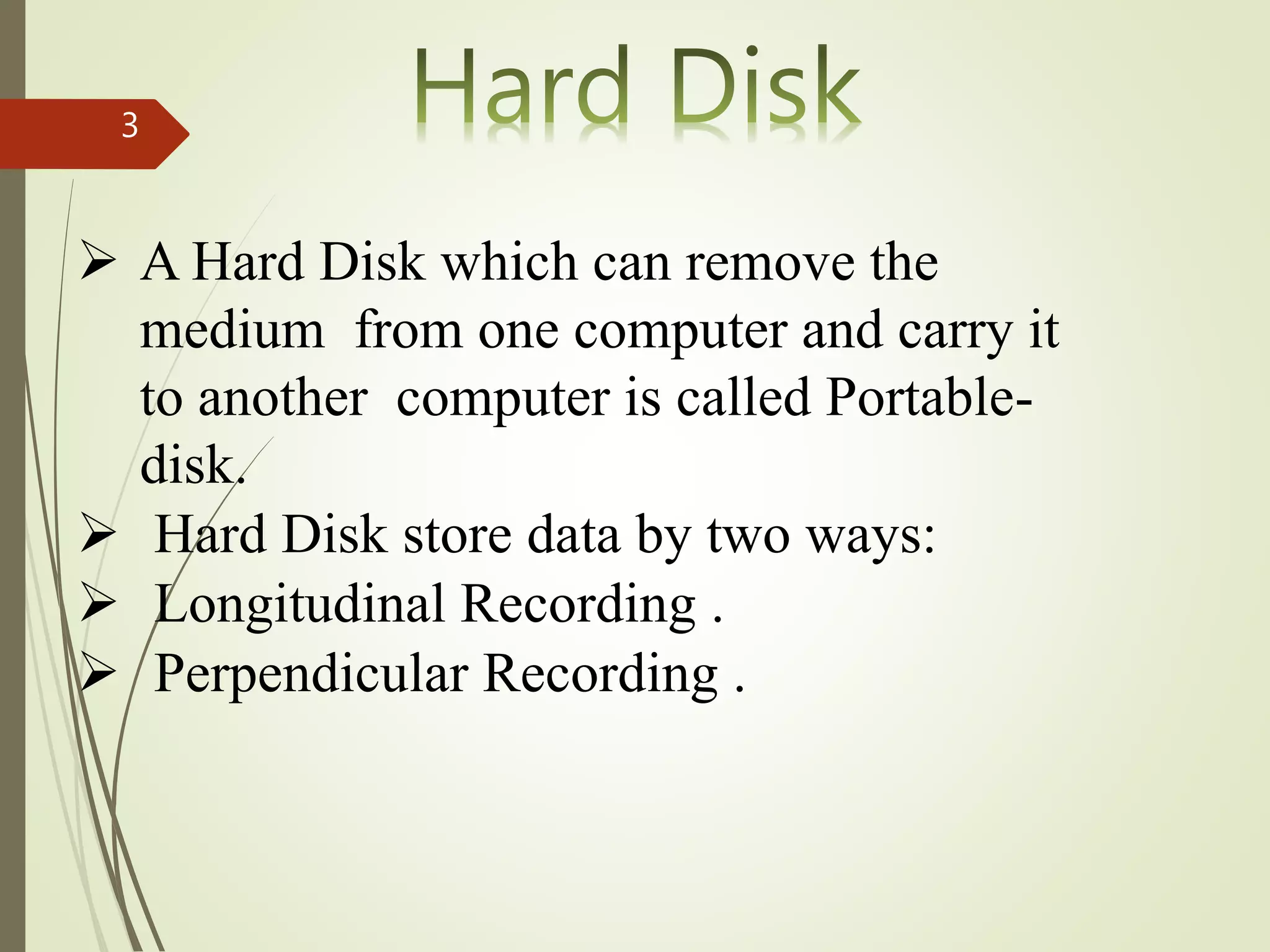 Hard Disk Drive Complete structure | PPTX