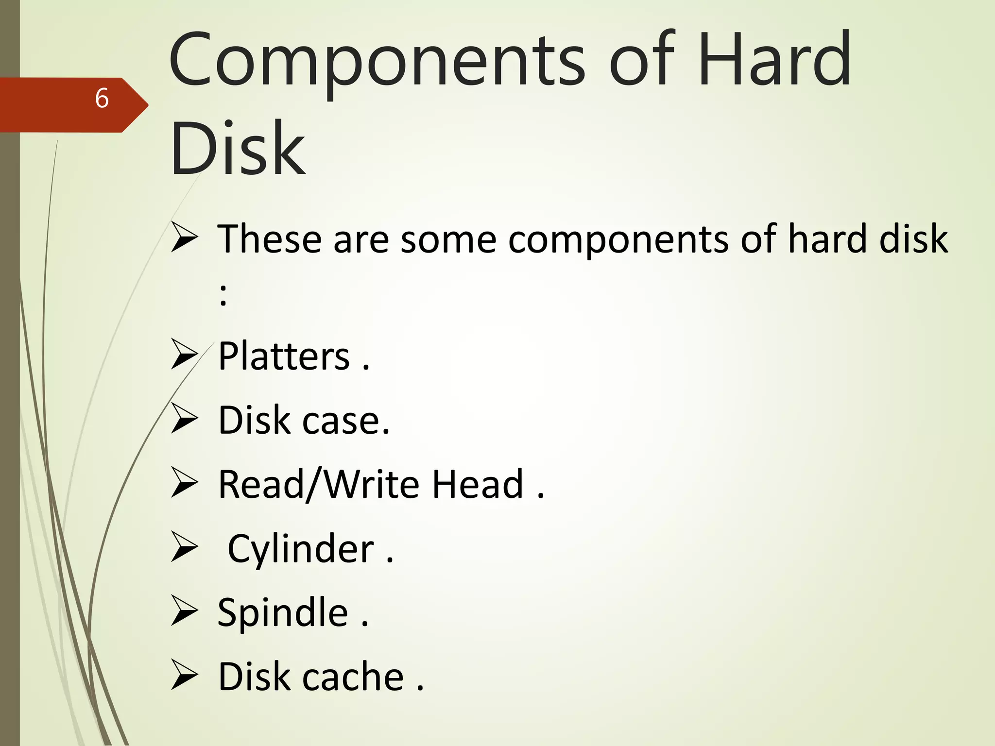 Hard Disk Drive Complete structure | PPTX
