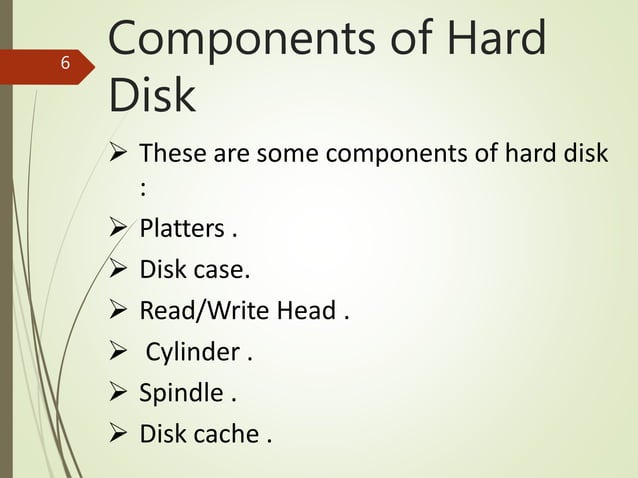 Hard Disk Drive Complete structure | PPTX