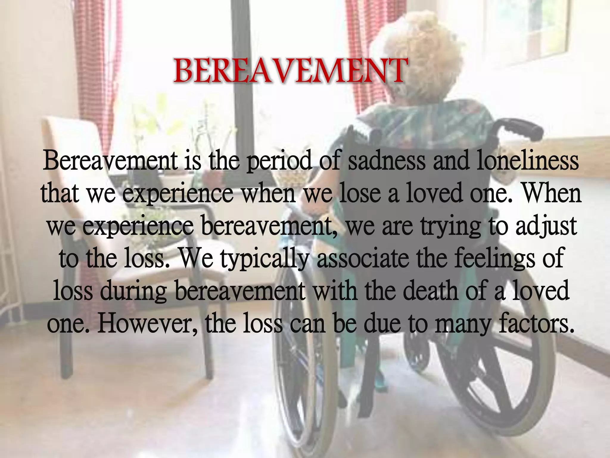 bereavement and grief | PPTX