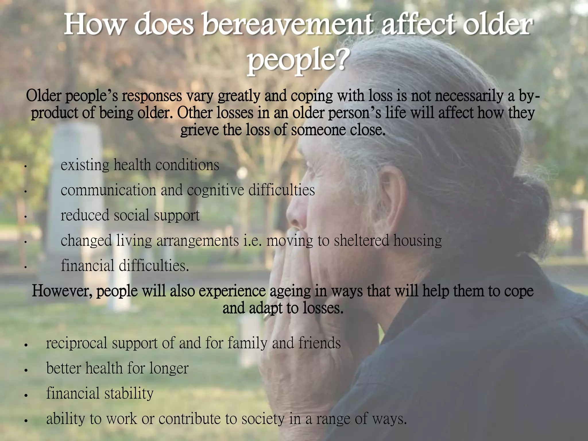 bereavement and grief | PPTX